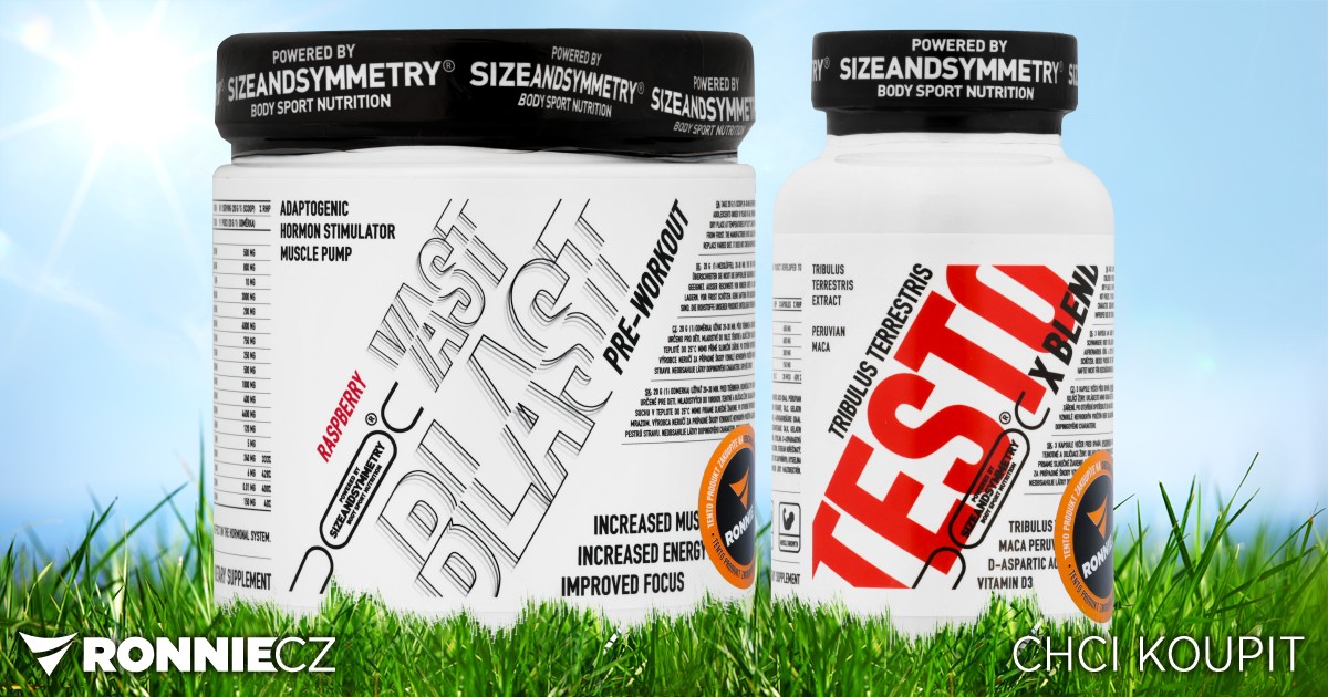 Vast Blast Pre-Workout + Testo XBlend, Sizeandsymmetry | Ronnie.cz